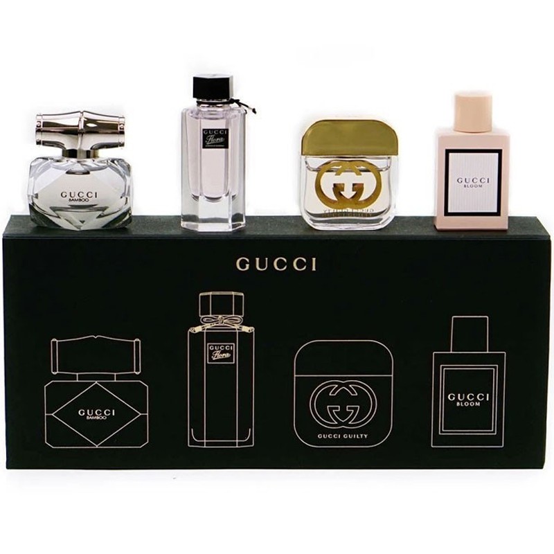 Gucci Mini Set Bamboo Ep+ Georgios Gardenia Eau Toilette+Guilty ET ...